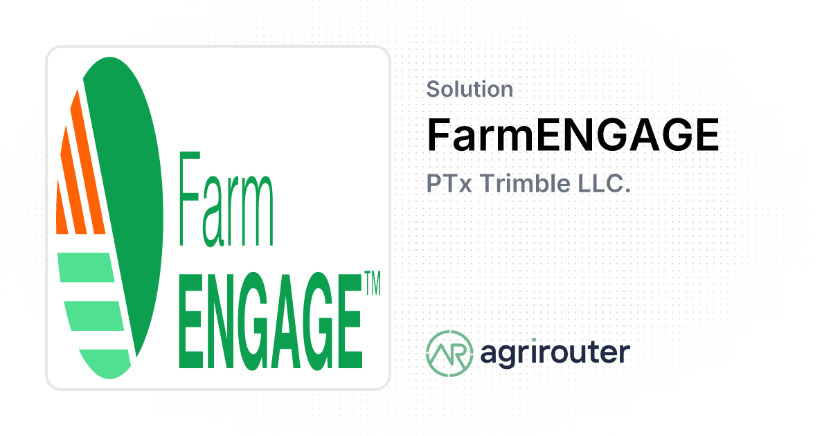 FarmENGAGE — agrirouter Solution Finder
