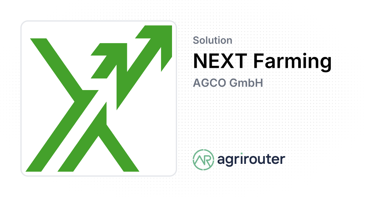 NEXT Farming — agrirouter Solution Finder