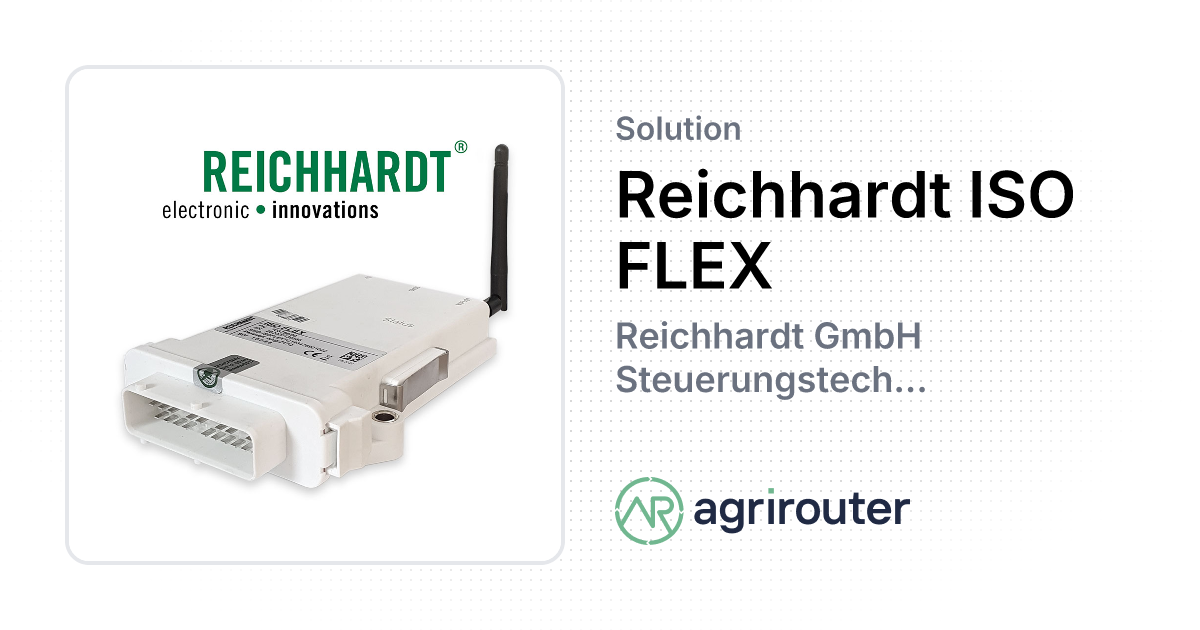 Reichhardt ISO FLEX — agrirouter Solution-Finder